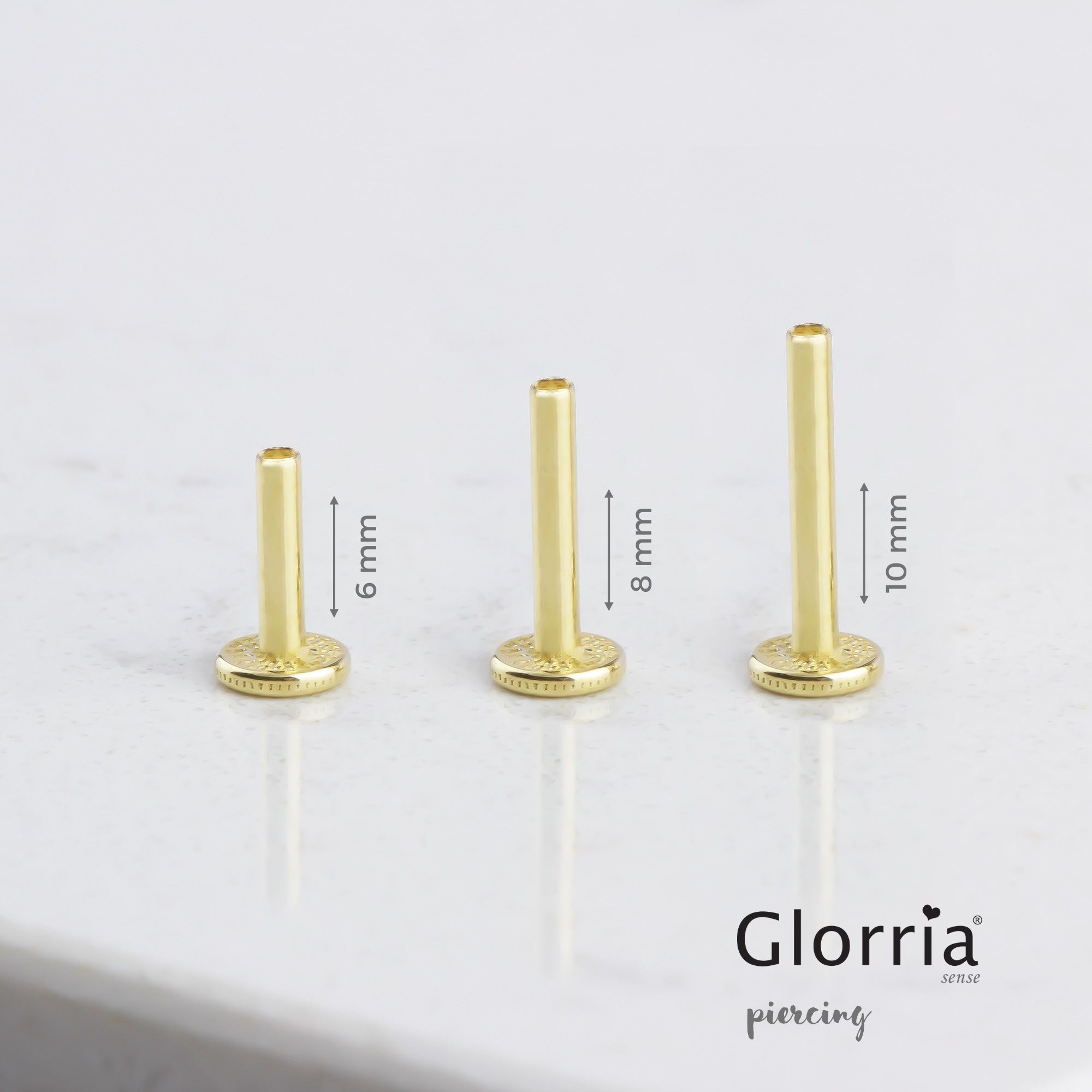 Glorria 14k Solid Gold Letter X Tragus Piercing